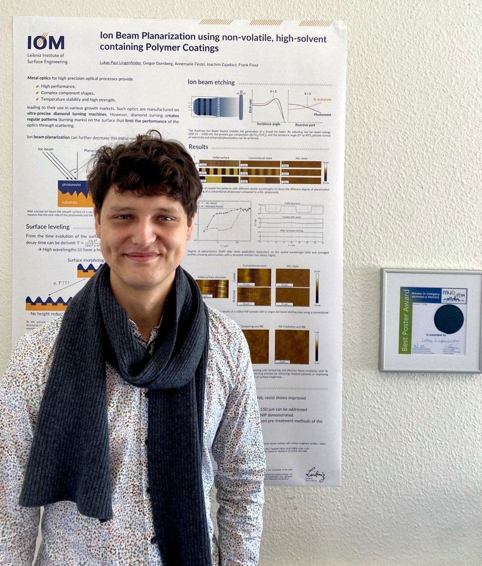 IOM Leipzig: IOM scientists honoured with the Best Poster Award